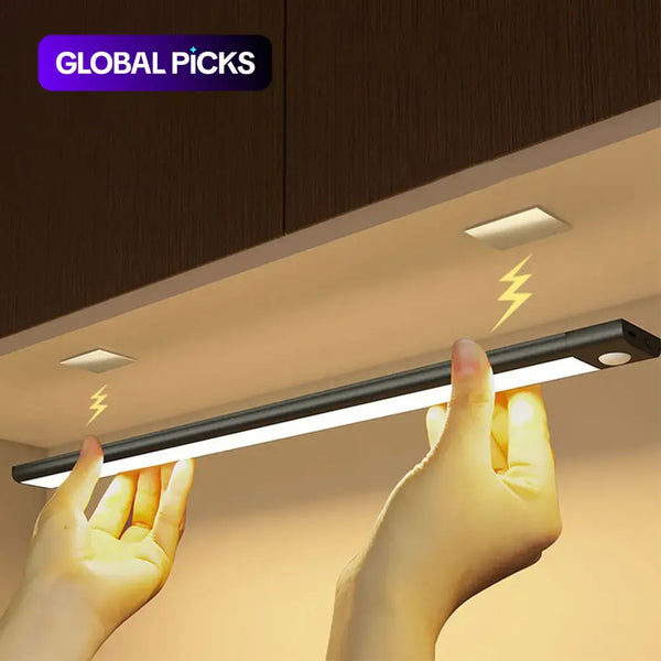 Motion-Sensor LED Night Light - USB Rechargeable Dimmable Lamp for Kit ...