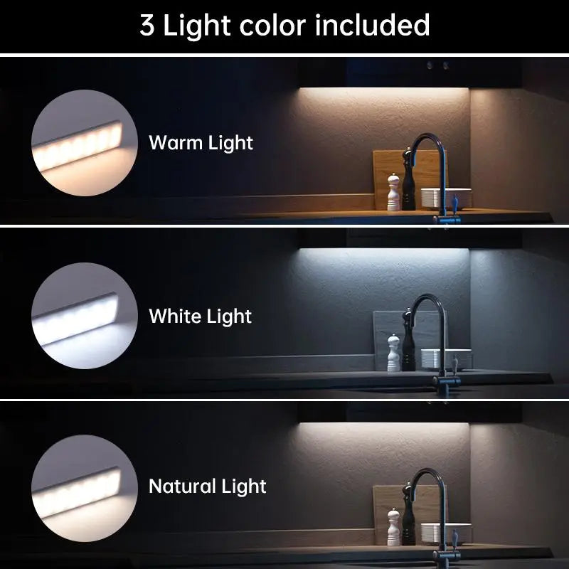 Motion-Sensor LED Night Light - USB Rechargeable Dimmable Lamp for Kit ...